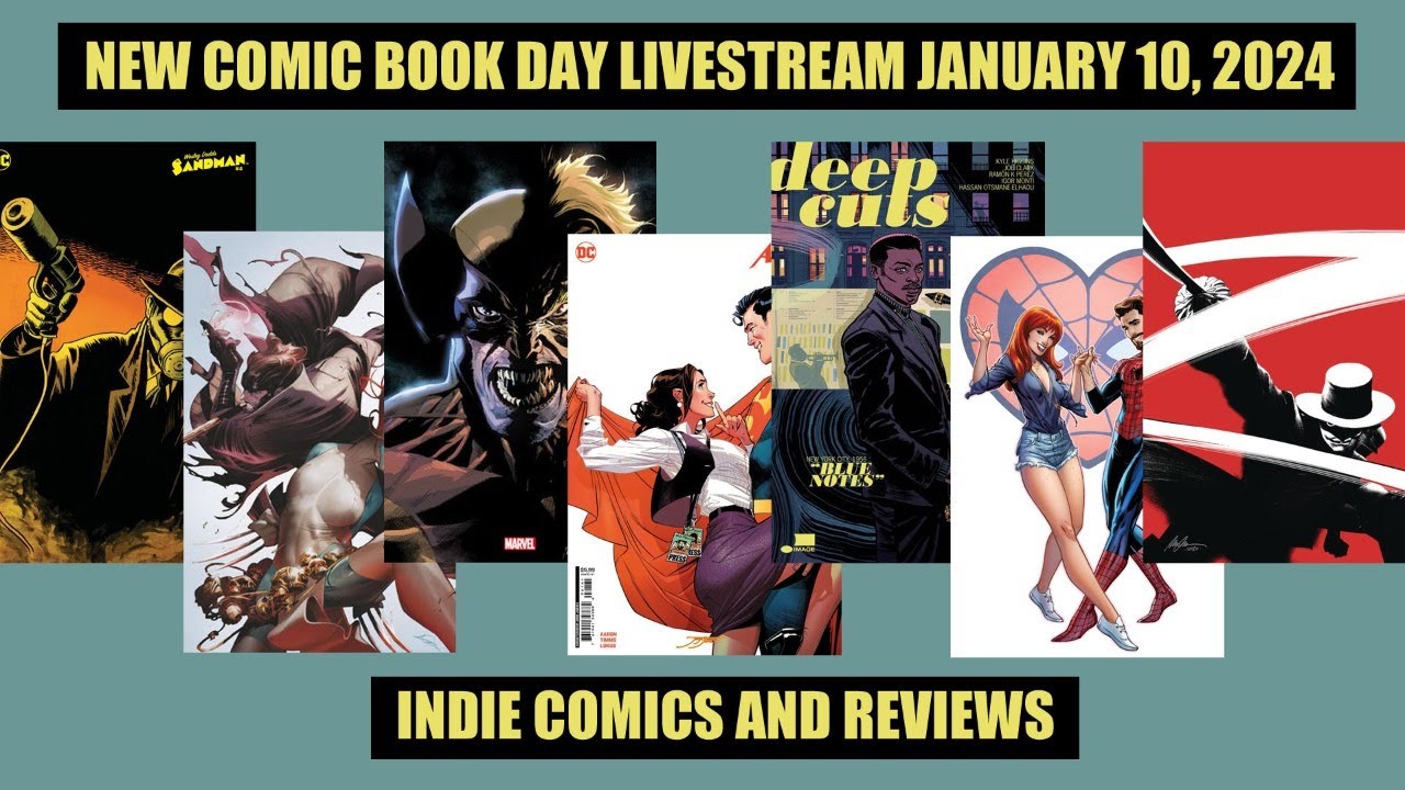 New Comic Book Day Livestream January 10, 2024 / Indie Comics and ...