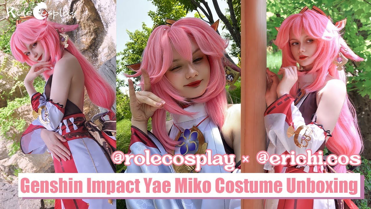 【Yae Miko Cosplay】Unboxing Costume from RoleCosplay - YouTube