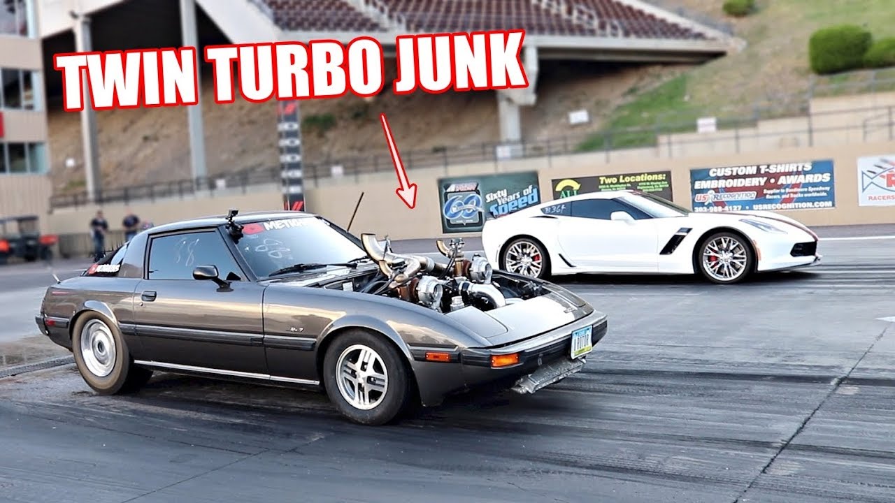 "8 ROTOR" RX-7 Struggles At The Track! - YouTube