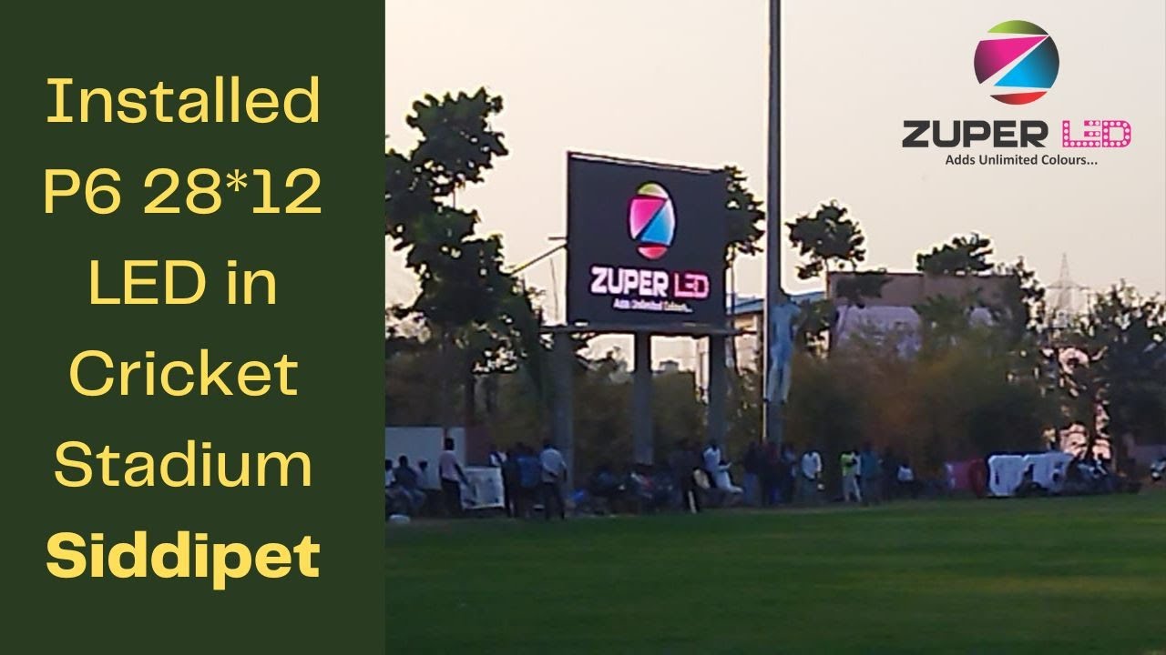 Outdoor LED Installation in Siddipet Cricket Stadium | Siddipet | Zuper ...