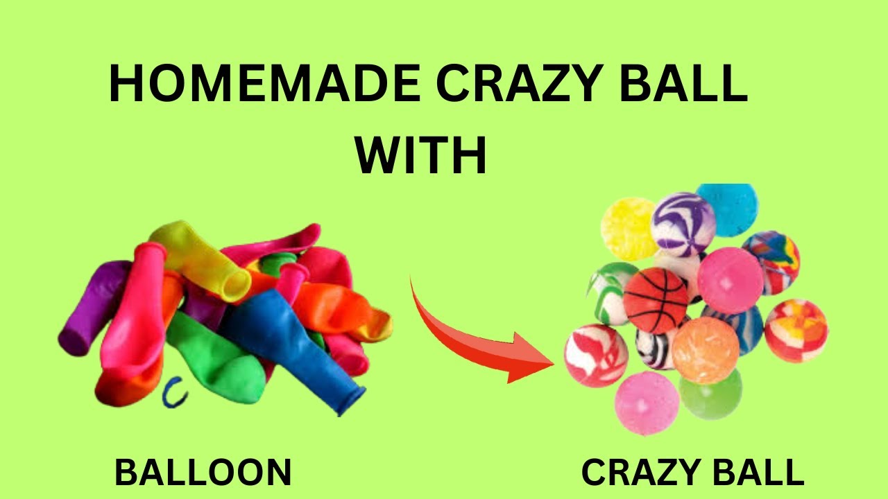 How to make crazy ball with balloon | bouncing ball | #crazyball # ...