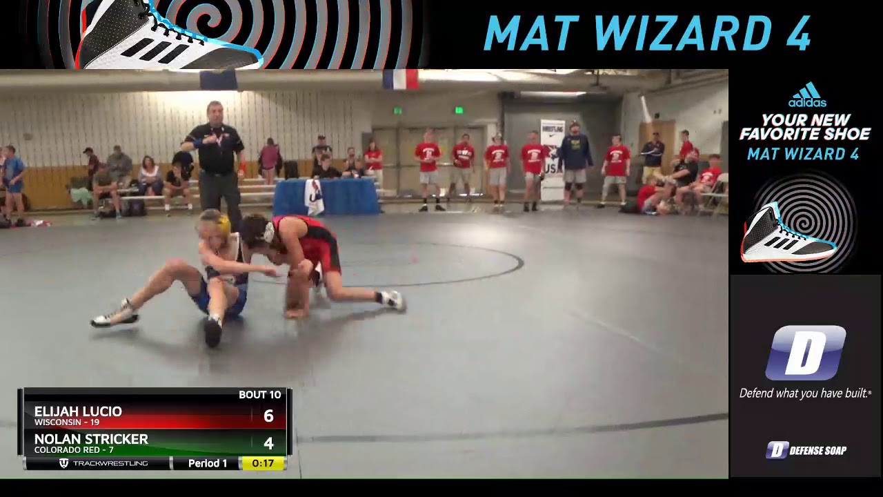 Mat 12 110 Elijah Lucio Wisconsin Vs Nolan Stricker Colorado Red - YouTube