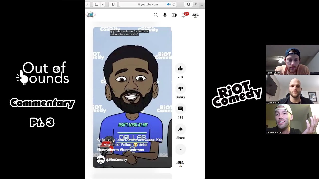 Out of Bounds NBA Cartoon Commentary Pt. 3 with RiOT Comedy creators ...