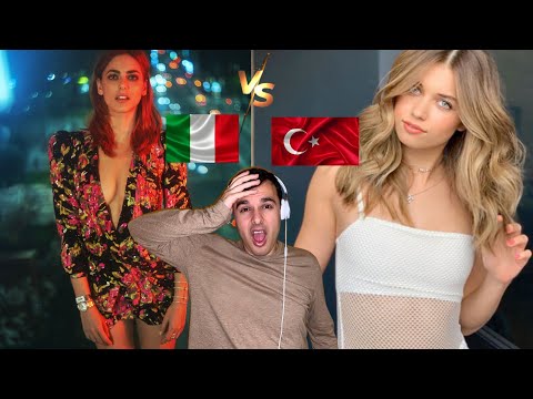 ITALIAN REACTION TO 🇹🇷🇮🇹 TURKISH VS ITALIAN WOMEN