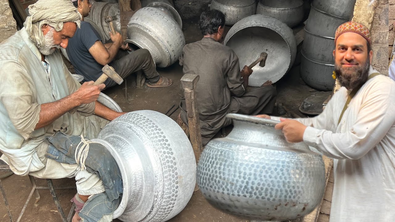 Amazing Big Huge Cooking Degh Pots Making in Factory | Cookware Degh ...