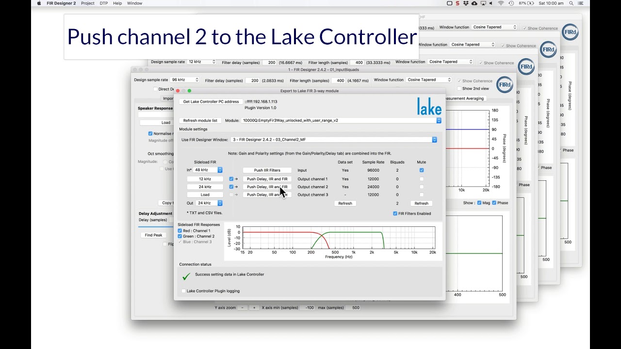 Using FIR DESIGNER software to side-load pre-existing FIR filters to ...