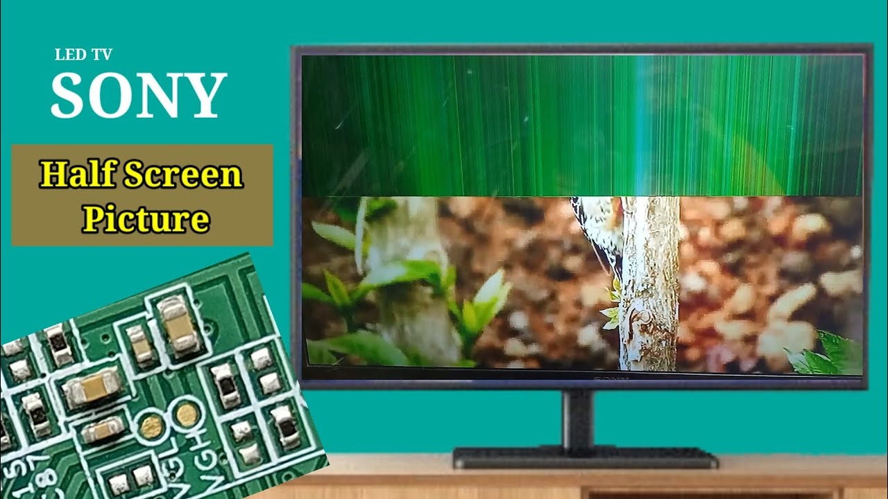 Sony LED TV half screen picture problem #halfdisplay#led#sony - YouTube