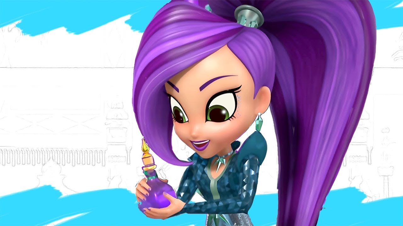 Coloring Zeta Shimmer & Shine Fun Cartoon Magic Coloring Book for ...
