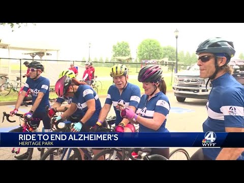 Geoff Hart and WYFF 4 Team HartStrong rides in Alzheimer's Association's Ride To End Alzheimer