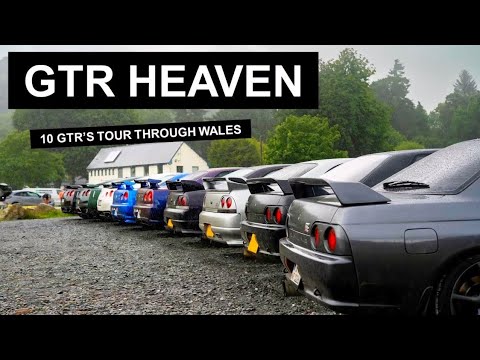 Skyline GTR Convoy: 10 Cars, 1 Journey Through Wales - YouTube