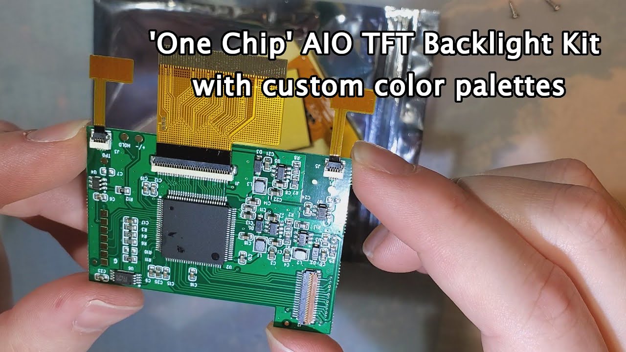 Color Palette AIO TFT Game Boy Color (GBC) Backlight Kit - YouTube