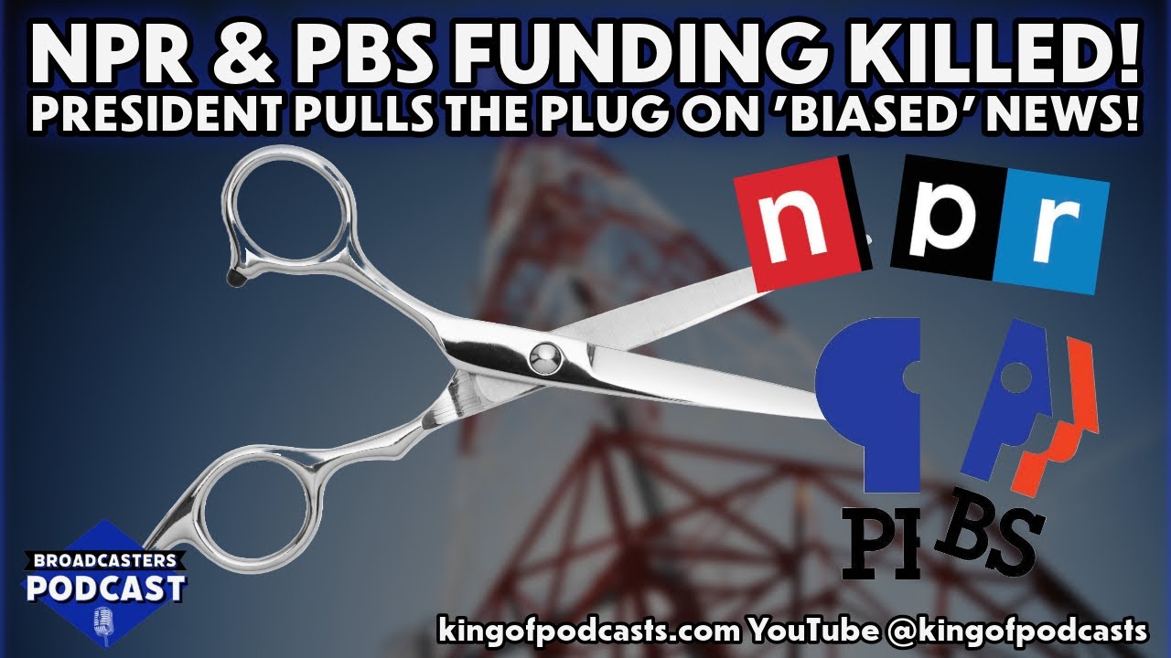 NPR and PBS Funding Killed As President Pulls CPB Plug - YouTube