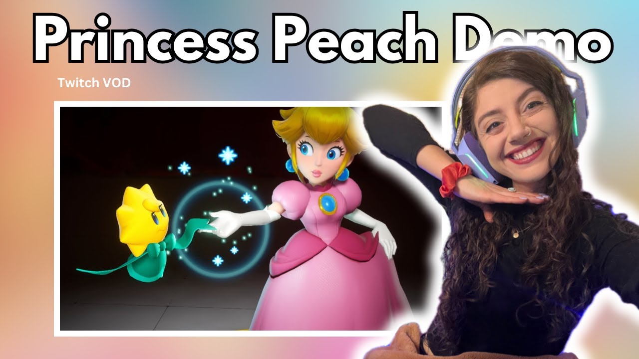 First look at Peach + BIRTHDAY! - Princess Peach Showtime Demo (VOD ...