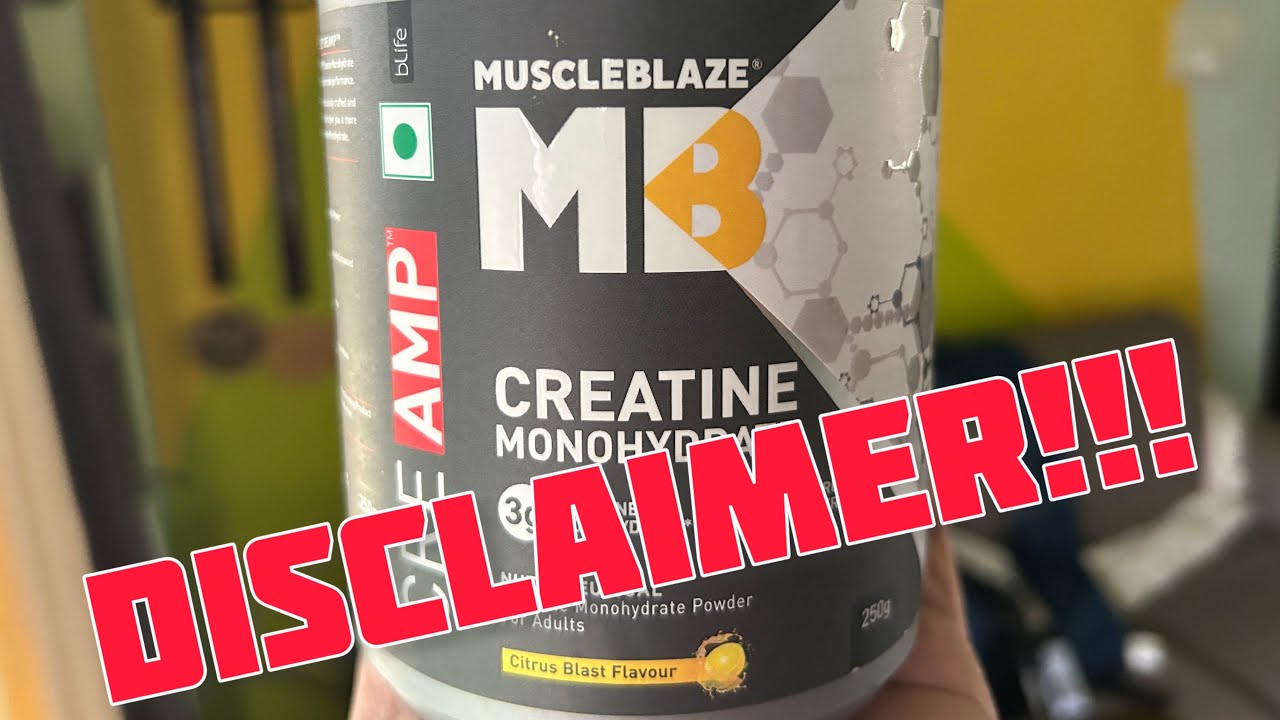 Muscleblaze CREAMP Creatine Monohydrate Honest Review Citrus Flavour - YouTube