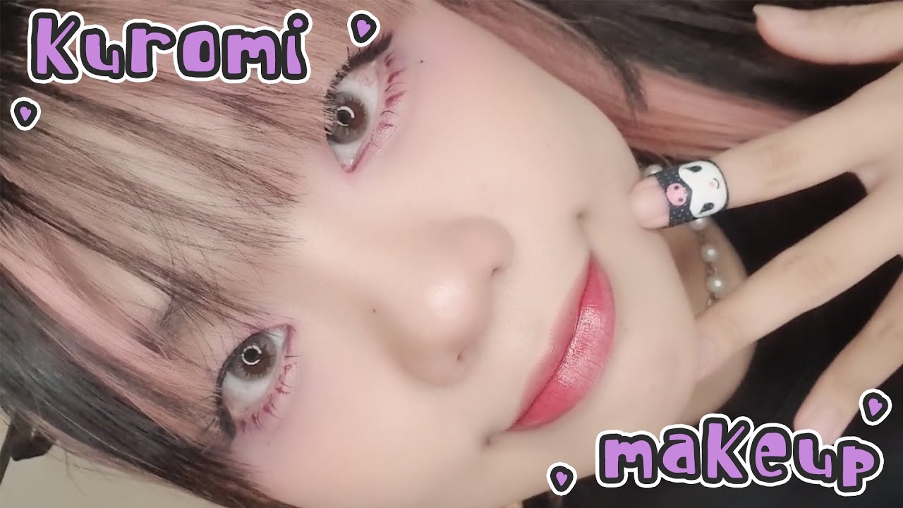 【Makeup】酷洛米概念妝 쿠로미 스타일 메이크업 Kuromi style Makeup | Yuan - YouTube