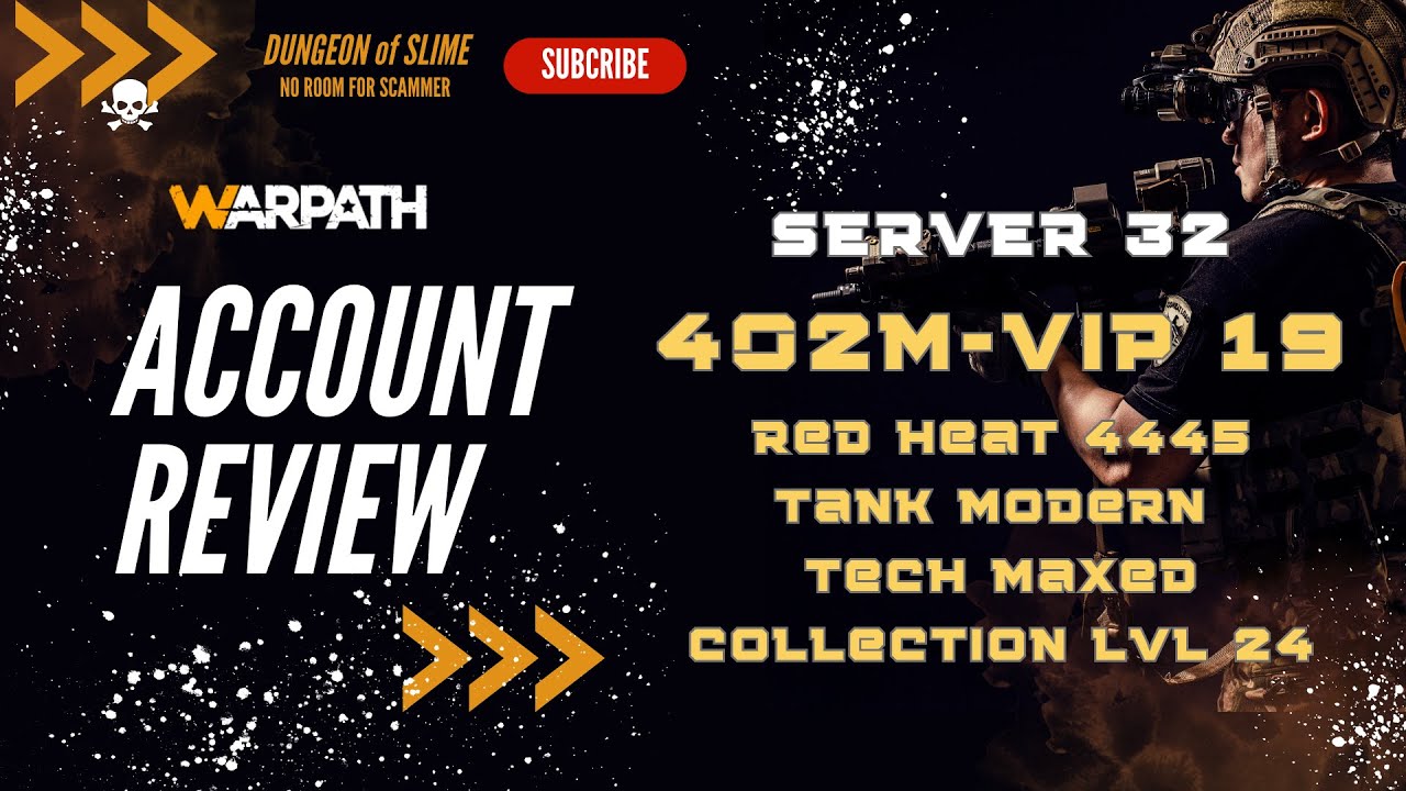 Server 32 - ATP 402m - VIP 19 - RED HEAT 4445 - TANK MODERN TECH MAXED ...