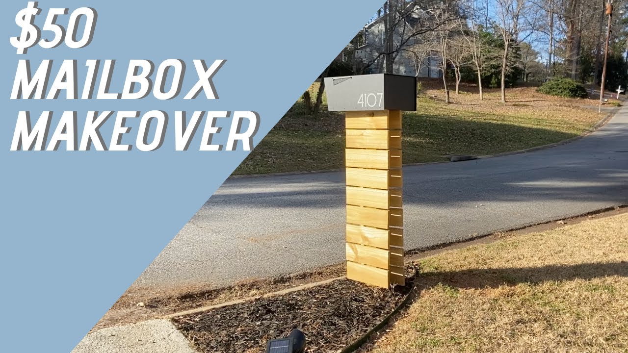 $50 DIY Mailbox Makeover - YouTube