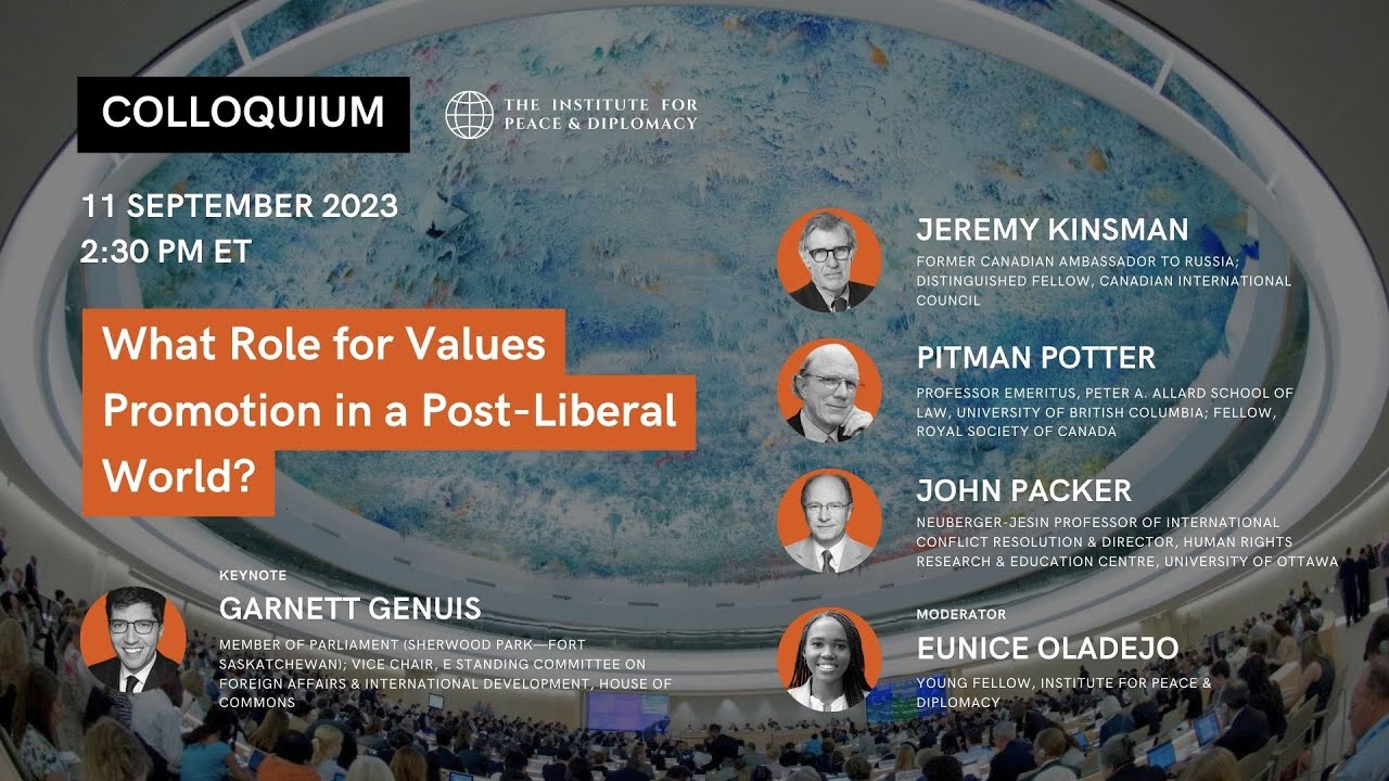 What Role for Values Promotion in a Post-Liberal World? - YouTube