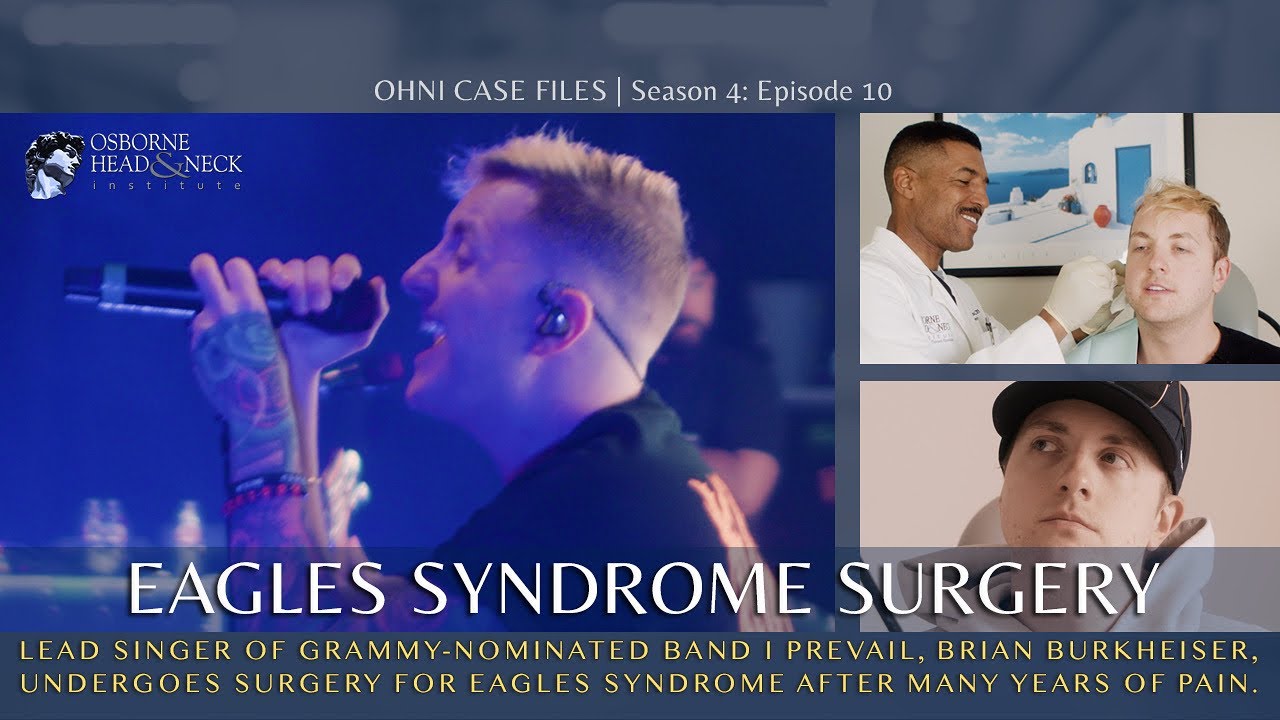 Brian Burkheiser of I Prevail rock band has Eagle Syndrome Surgery ...