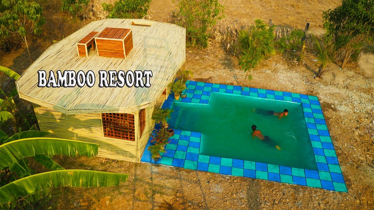 Take 480 hours to create the most beautiful bamboo resort with ...