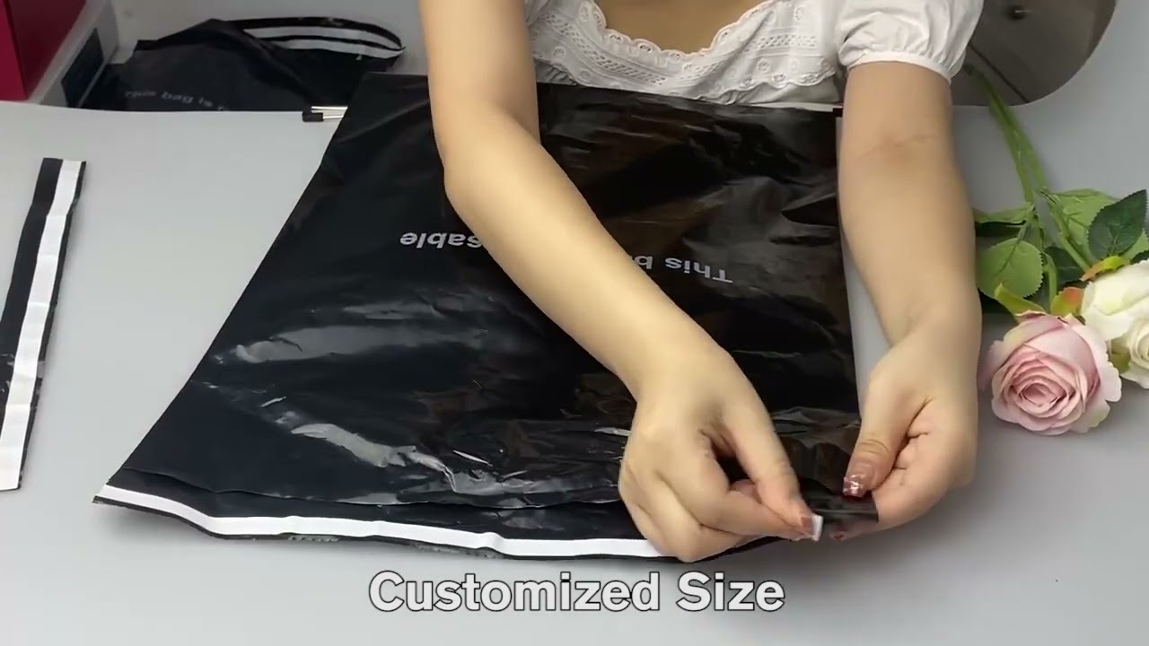 Delivery Plastic Pouch Packaging Custom Mailing Bags Seal Adhesive ...