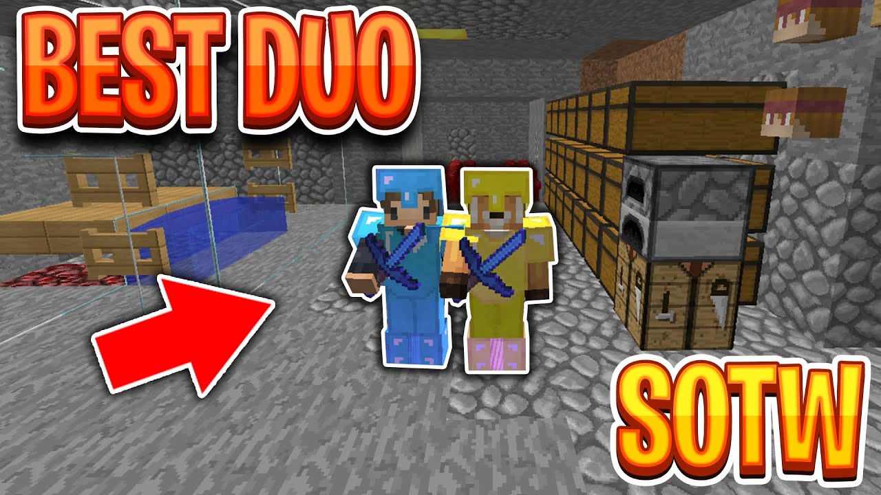 HOW THE BEST DUO PLAYS HARDCORE SOTW... | Minecraft HCF - YouTube