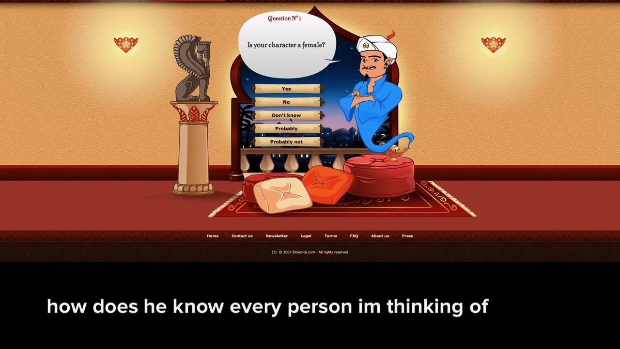 akinator knows who im thinking of - YouTube