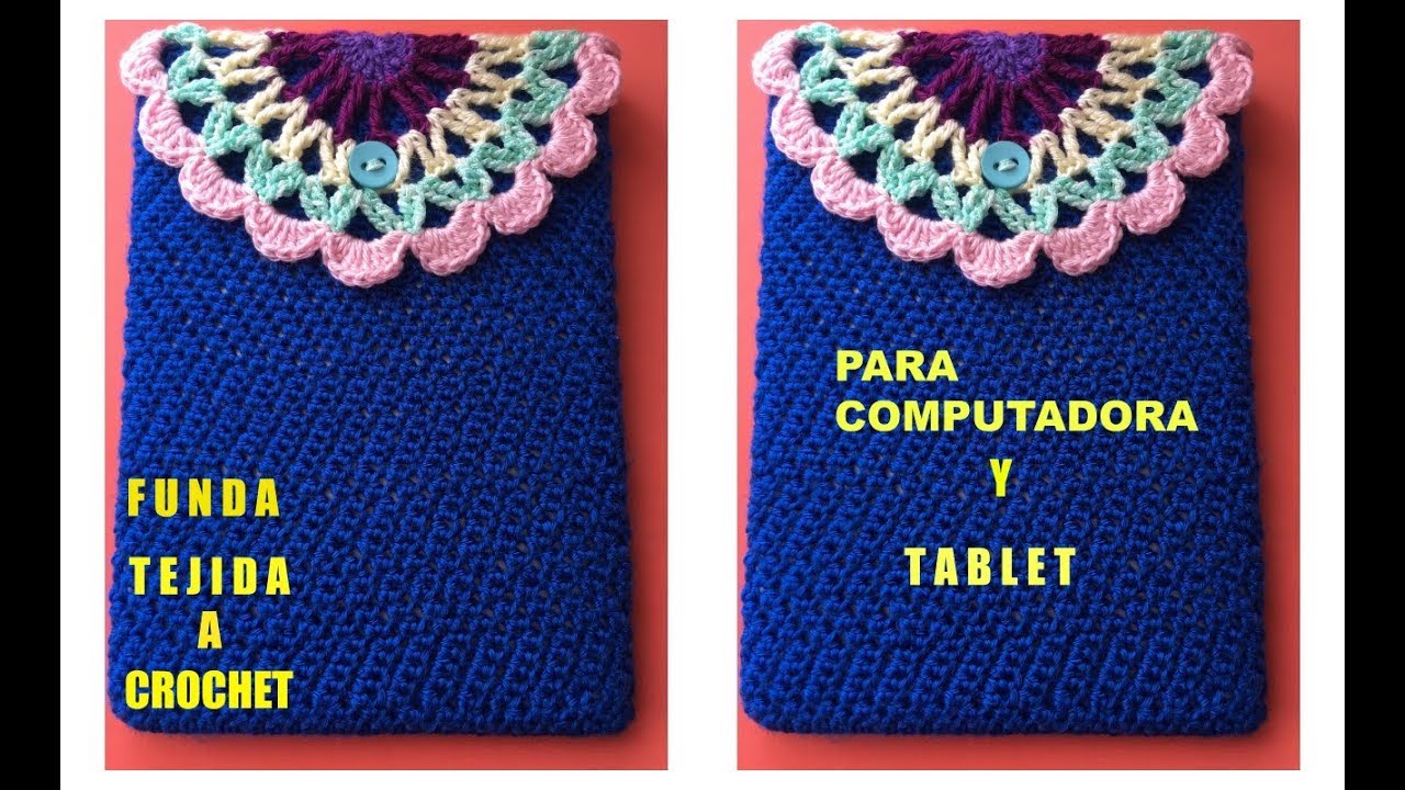 Crochet: Funda Para Computadora o Tablet Basic Crochet Laptop Cover ...