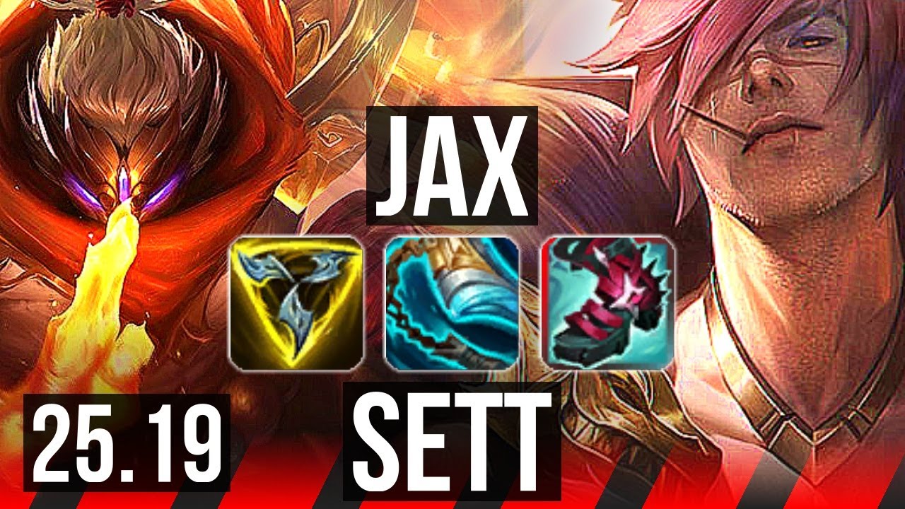 JAX vs SETT (TOP) | 11/0/8, Legendary | EUW Master | 25.19 - YouTube