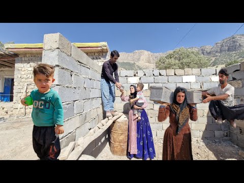 Qodrat and Afsaneh's attempt to build a cabin on Grandmother's land.🏡