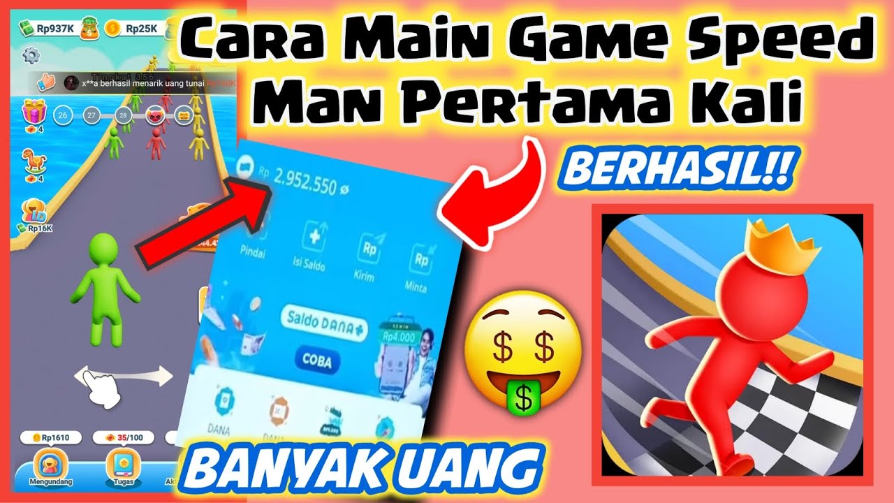 Cara Main Speed Man Pemula | Cara Bermain Speed Man Biar Dapat Uang ...