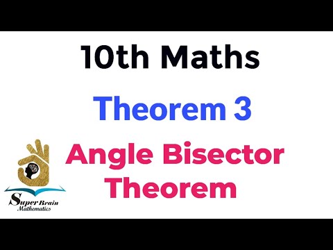 10th maths Angle Bisector Theorem | Class 10 Maths angle bisector ...