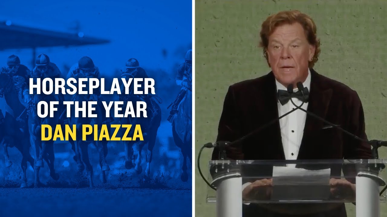 Dan Piazza is honored for the 2025 Horseplayer of the Year Eclipse ...