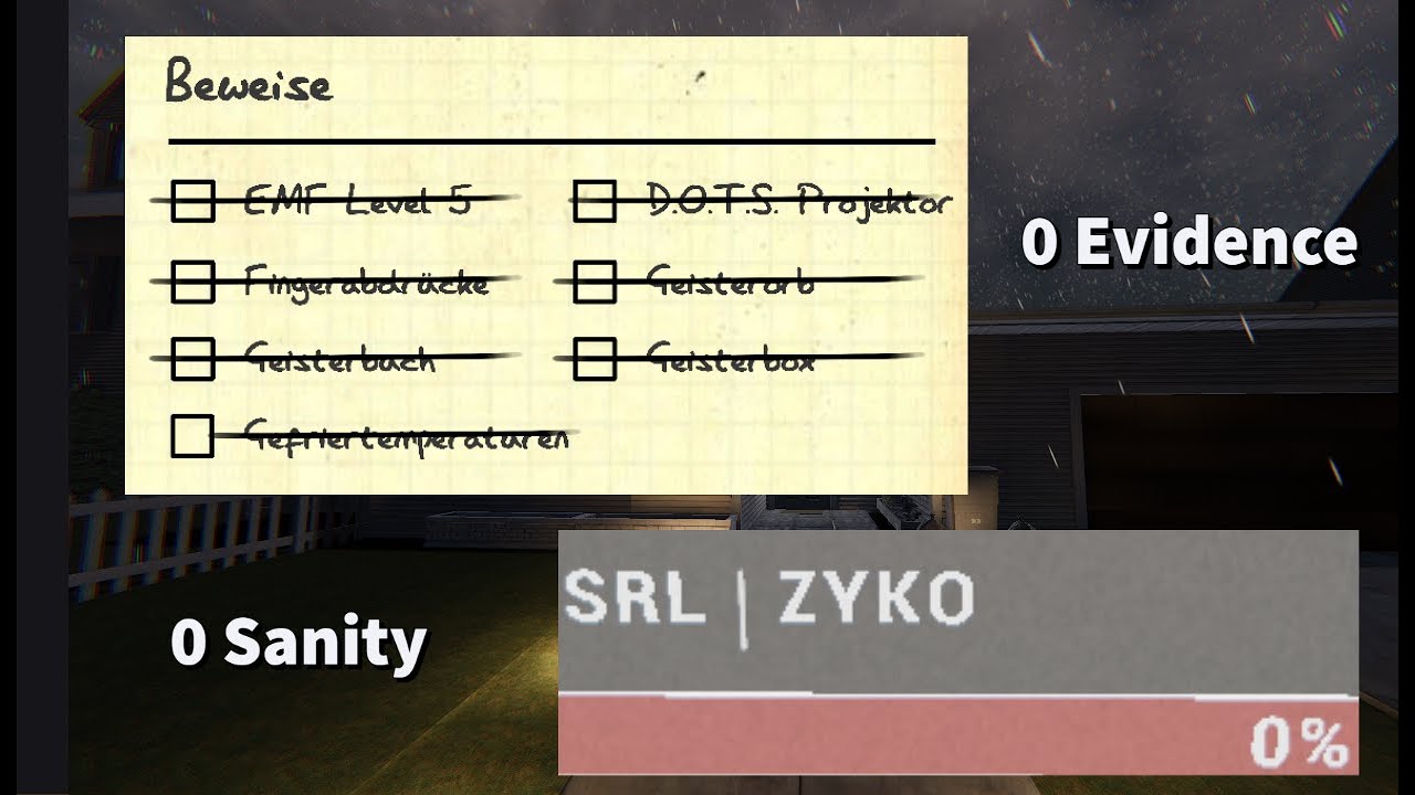 SO schaffst DU 0 SANITY 0 EVIDENCE | Phasmophobia Guide - YouTube