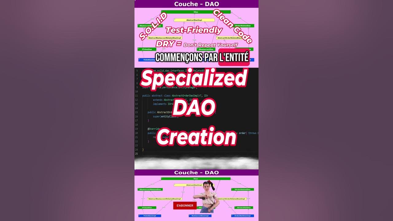 Création de DAO spécifiques - /- DAO - Data Access Object - YouTube