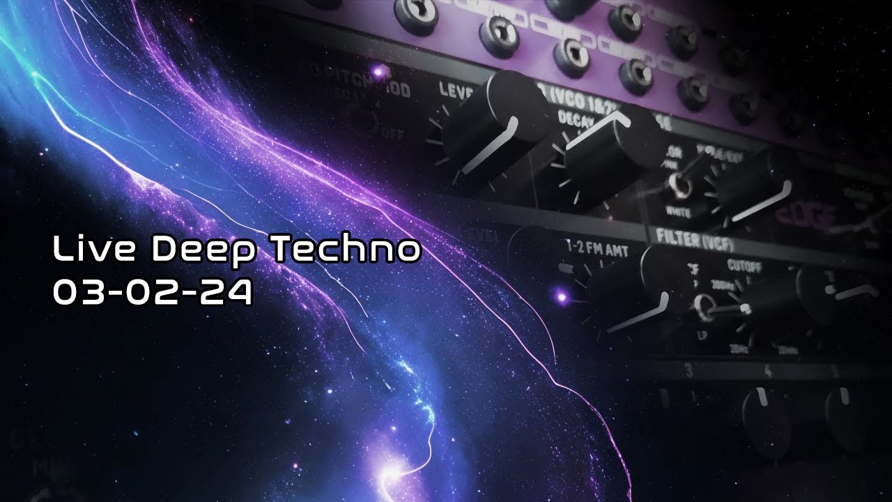 Live Deep Techno 03-02-24 \\ Behringer Edge, Roland TR8S - YouTube