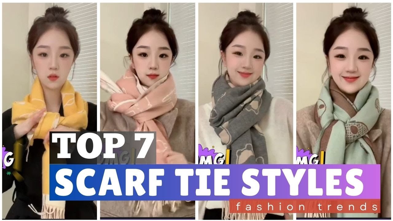 Top 7 popular ways to wear a Scarf | Easy stylish ways to tie a scarf ...