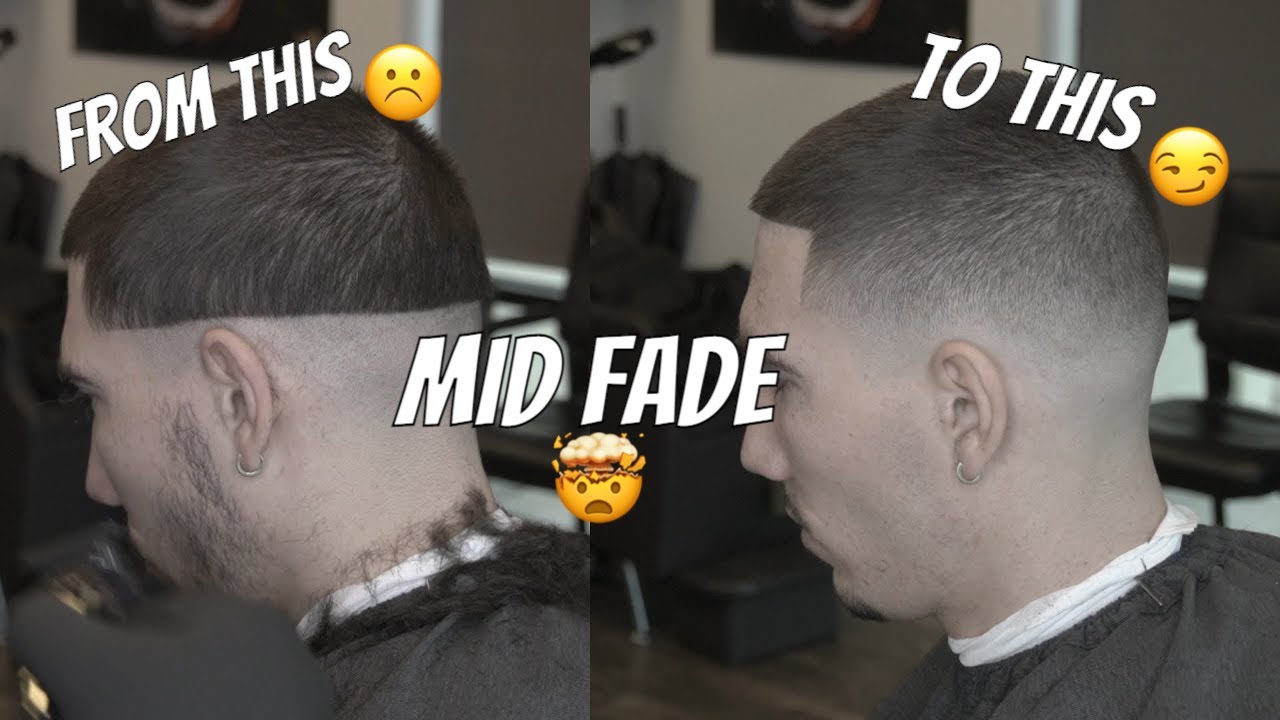 How to do a MID FADE Haircut Tutorial | Desiignerfades 🔥 - YouTube