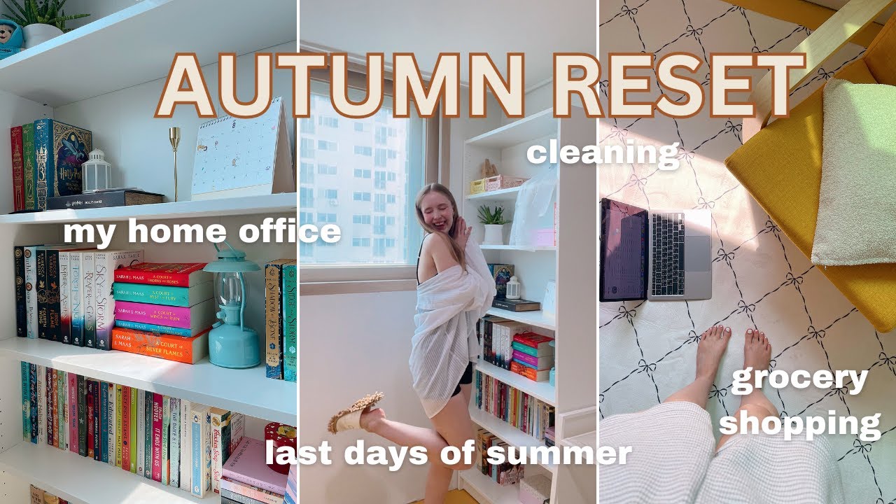autumn reset | reset my Korean apartment with me, cleaning, grocery ...