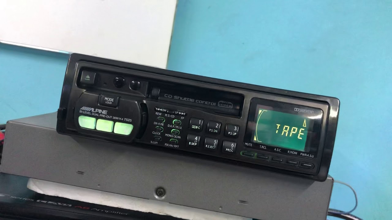 Alpine 7525 - YouTube