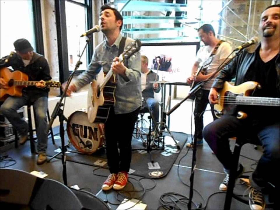 GUN : Live at the Apple Store Glasgow - Steal Your Fire - YouTube
