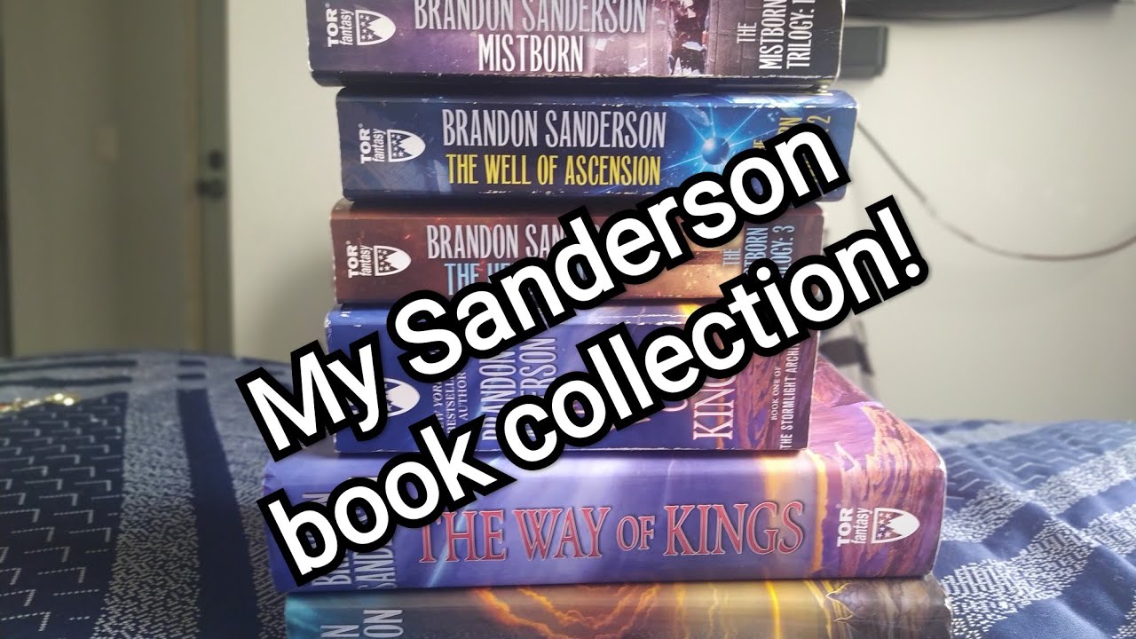 My Brandon Sanderson book collection 📚 - YouTube