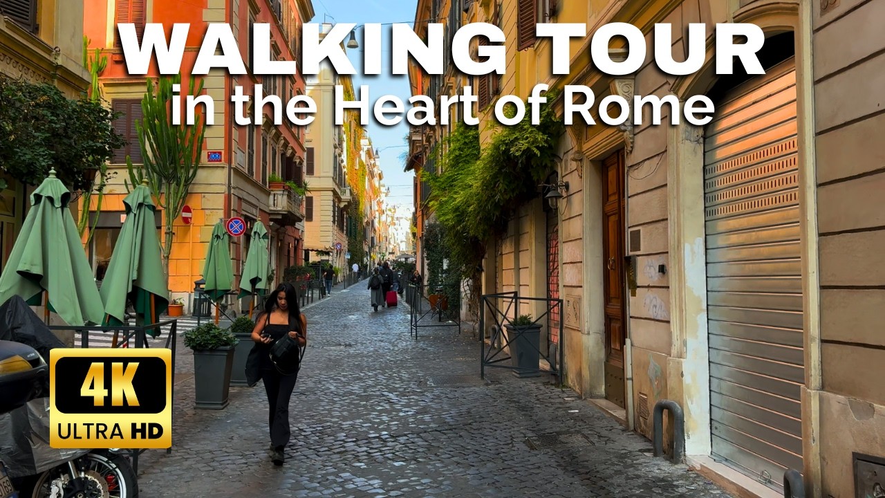 Ancient Rome: 4K Walking Tour in the Heart of Rome, Italy - YouTube