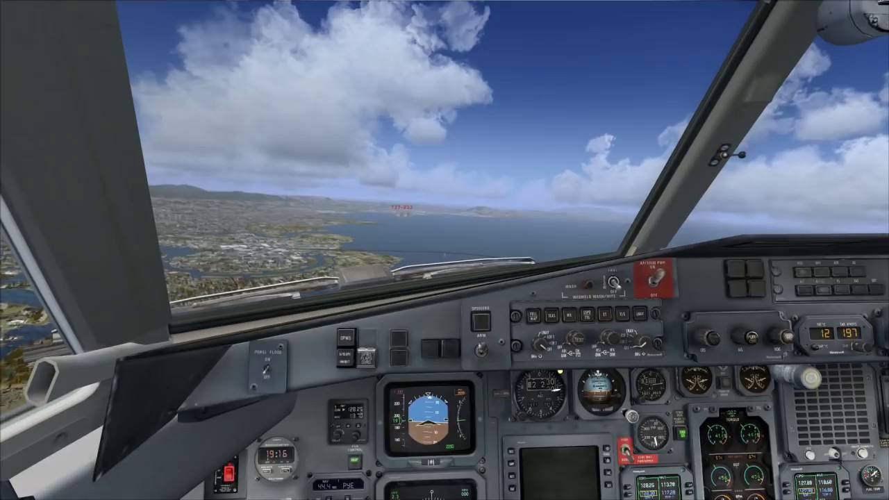 Js41 28L KSFO FSX HD - YouTube