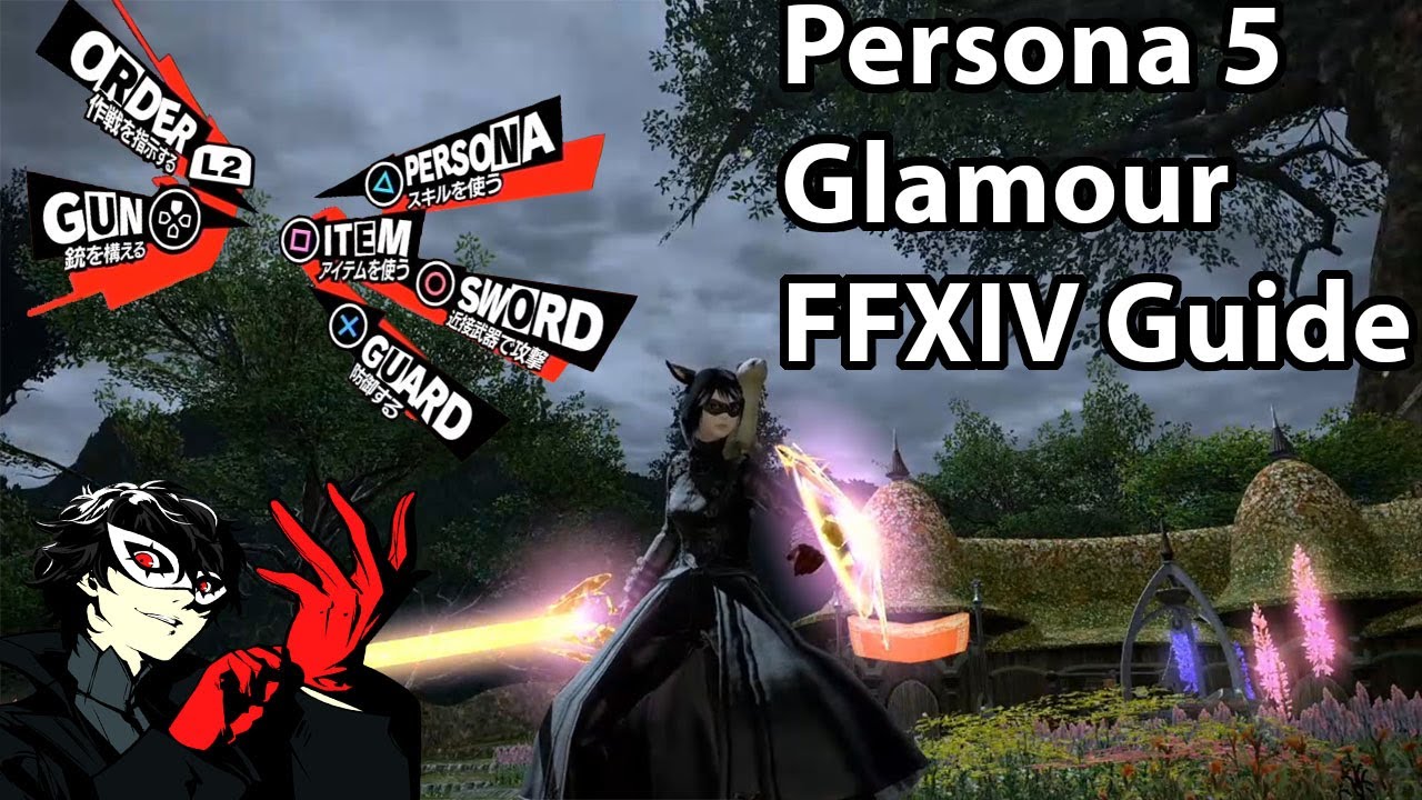 FFXIV: Persona 5 Joker Inspired Outfit Glamour Idea #1 | Ryuko FF14 ...