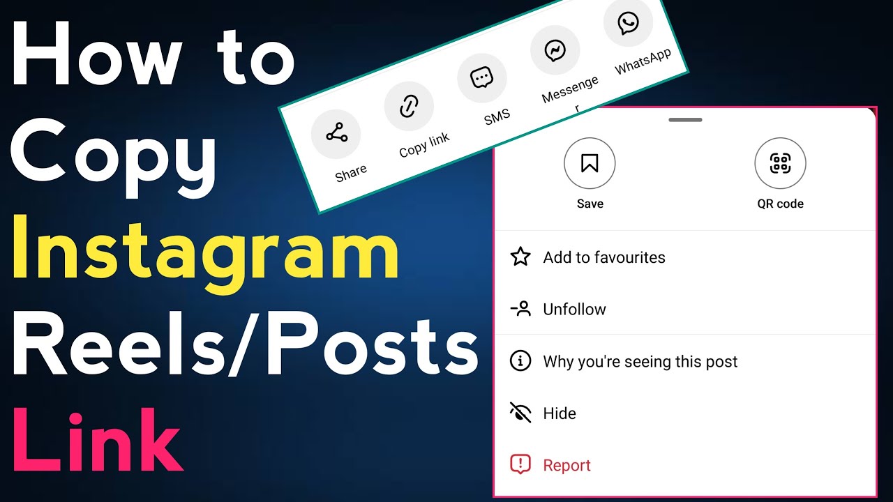 How to Copy Instagram Reels Link | Copy Link of Instagram Reels - YouTube