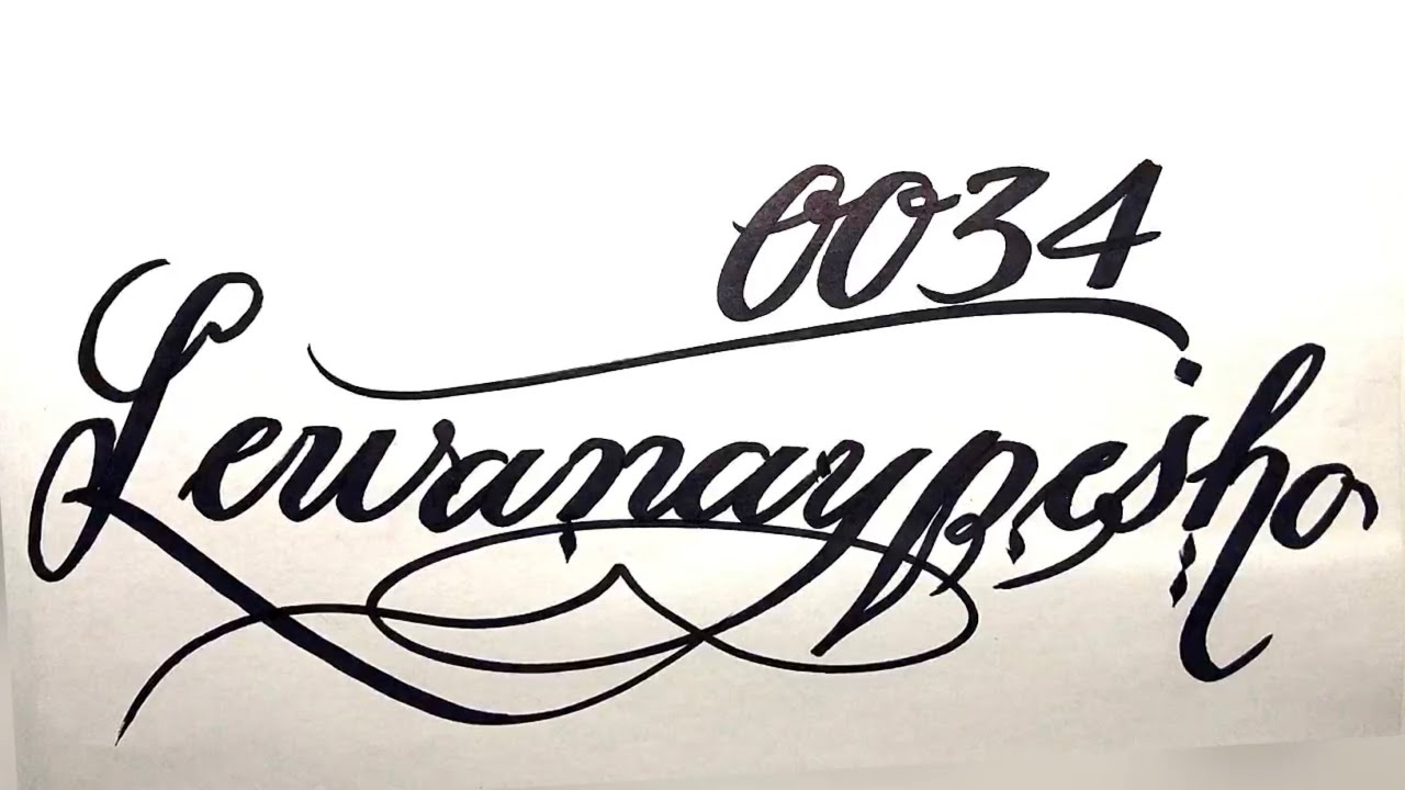 Leawanaypeshu0034 Name Signature Calligraphy Status How To Draw