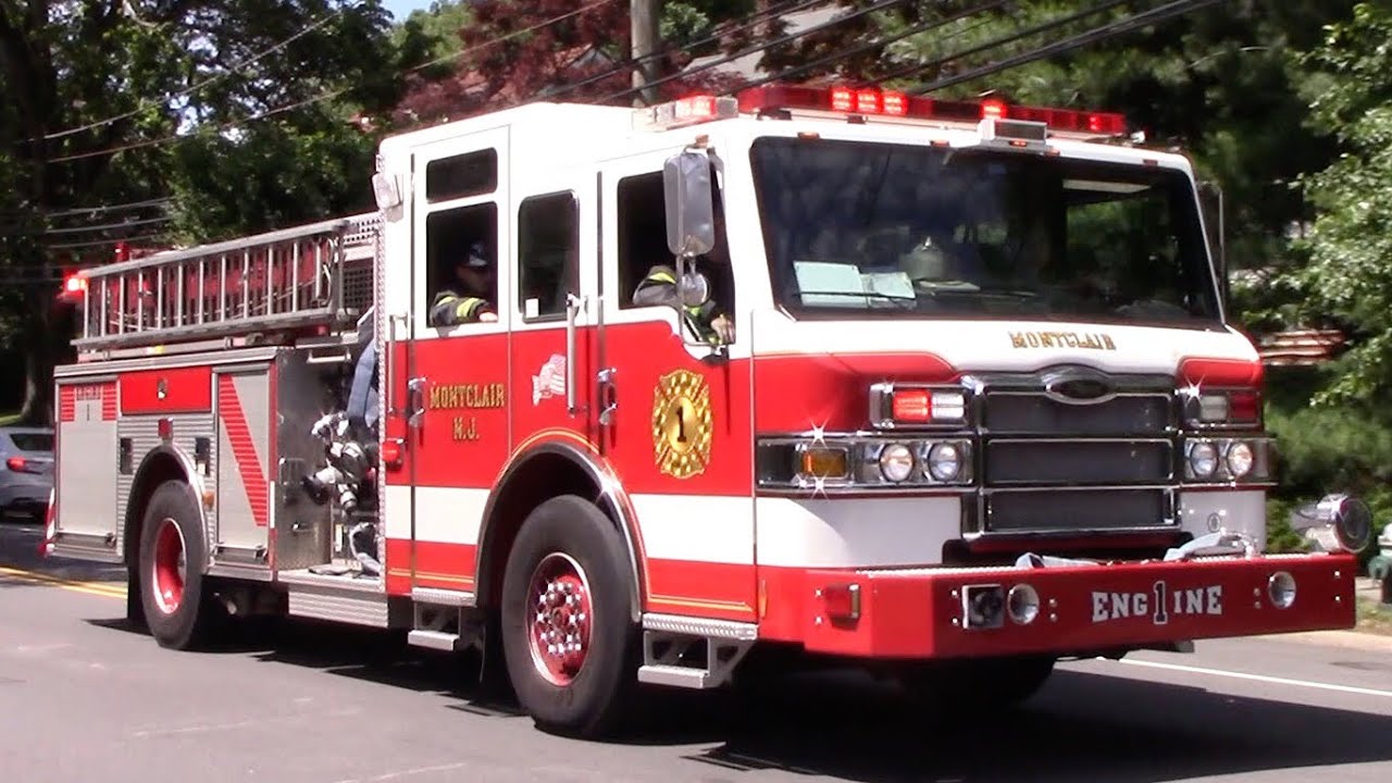 Montclair Fire Department Engine 1 And Car 4 Responding 6-15-19 - YouTube