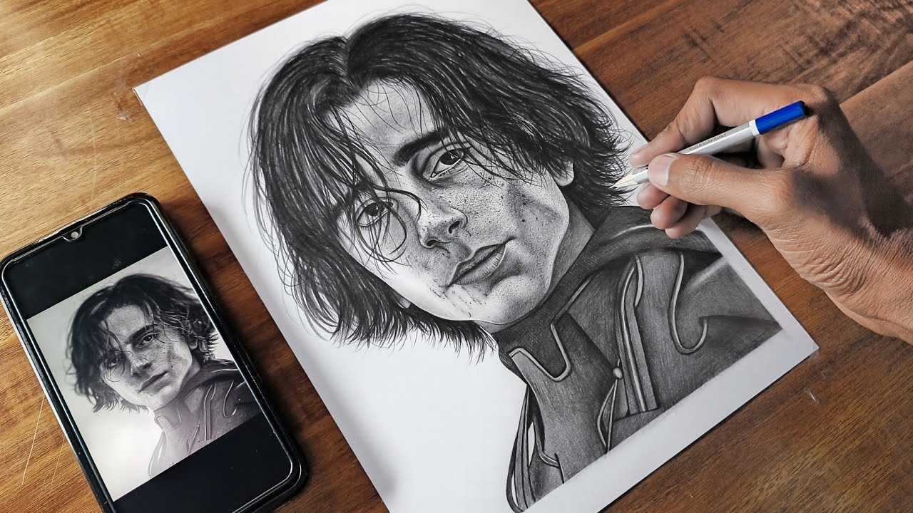 Drawing Dune Part Two - Paul Atreides | Time-lapse - YouTube