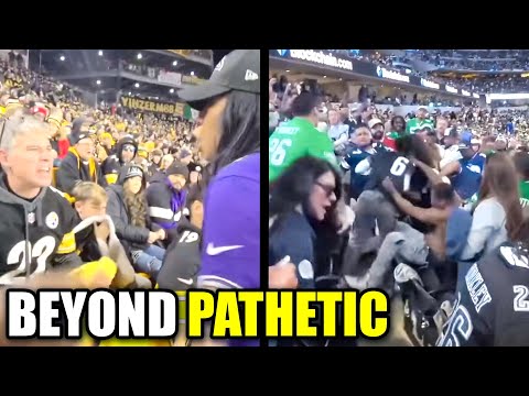 NFL Fans Start BRAWLING and All HELL Breaks Loose